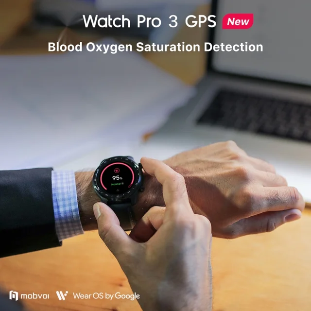 Pro 3 GPS Wear OS Smartwatch Sport Dual-Layer Display Snapdragon 4100 3 ...