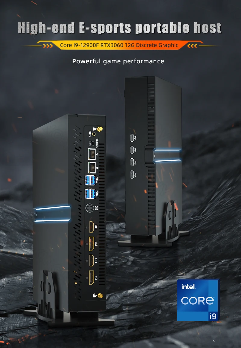 2023 Mini Gamer PC 12th Gen Intel i9 12900F i7 12700F Nvidia RTX 3060 ...