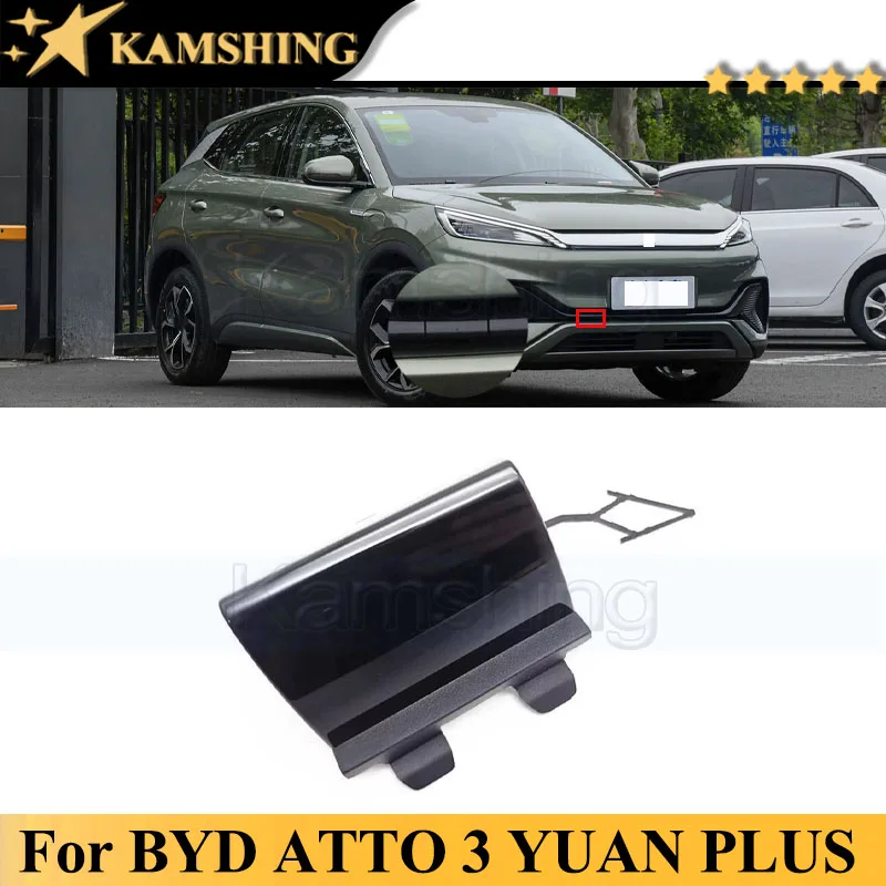 Kamshing-For-BYD-ATTO-3-Yuan-Plus-2022-2023-Front-Bumper-Tow-Hook-Cover ...