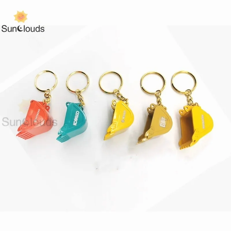 Bucket-Keychain-Metal-Pendant-Komatsu-Caterpillar-Hitachi-Doosan ...