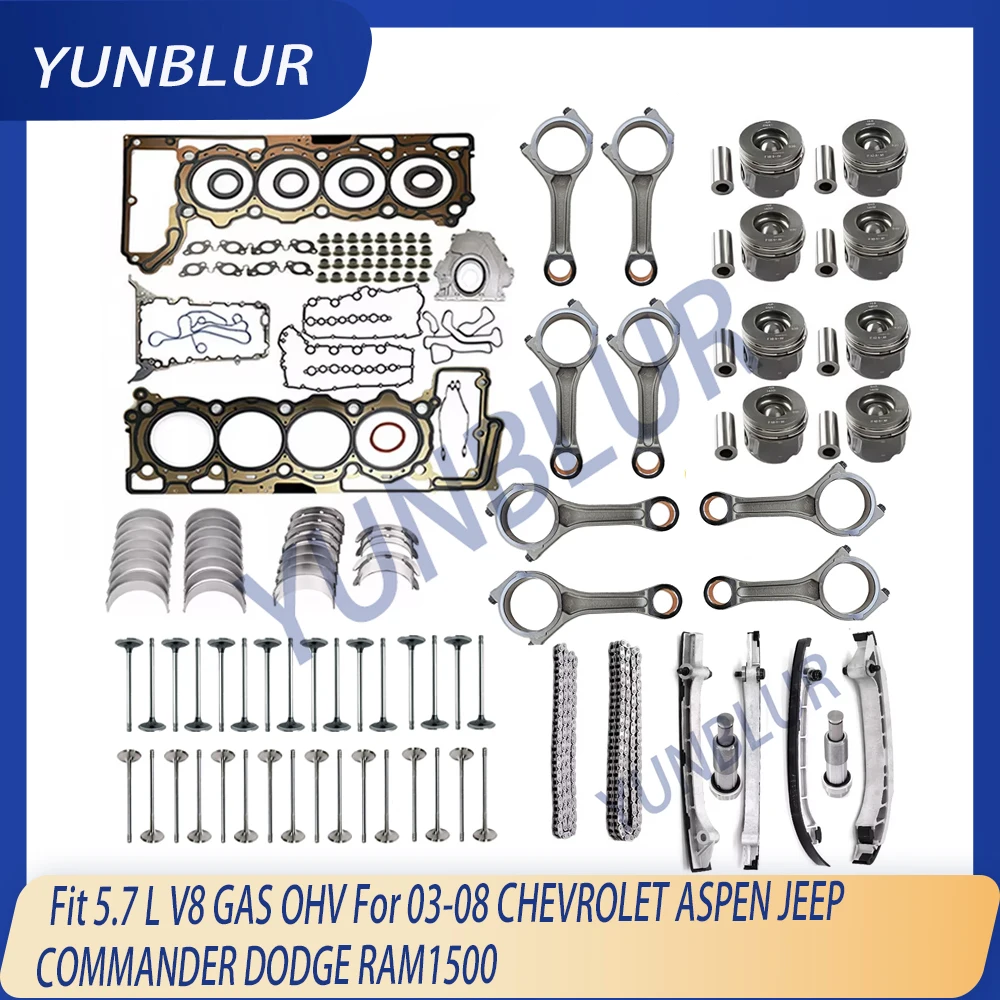448DT Rebuild Full Gasket Piston Bearing Con-Rod Timing Valve Kit Fit 4 ...