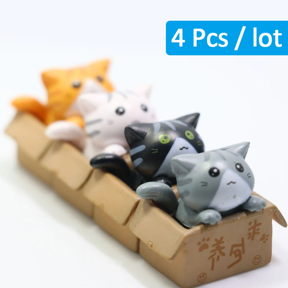 Mini Cat Figurine Home Decor | Cat Figurines Miniatures | Cat Mini ...