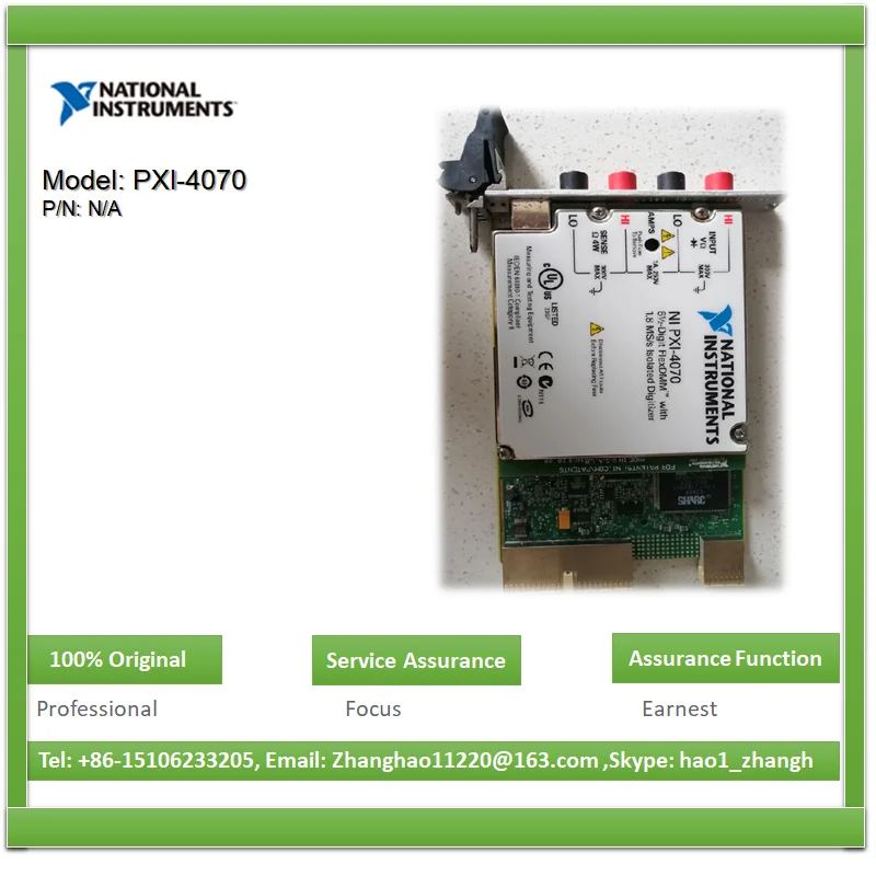 NI PXI 4070 Specifications 6½ Digit, ±300 V, Onboard . with 95%New and ...