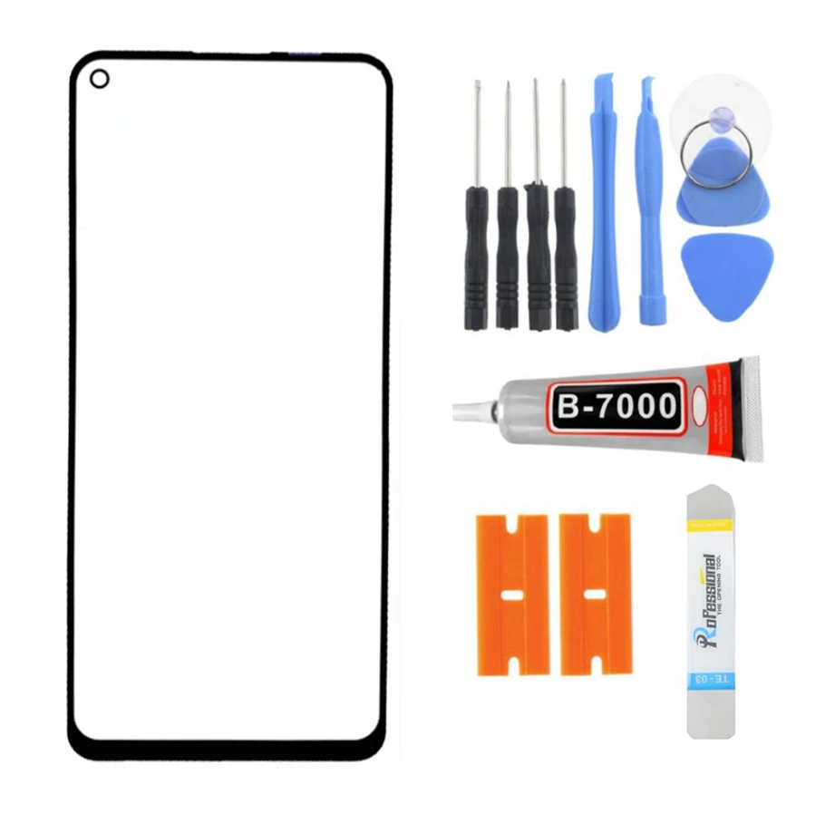 Front Glass For Huawei P30 P40 Lite Pro Touch Screen LCD Display Out Panel Cover Lens Repair ...