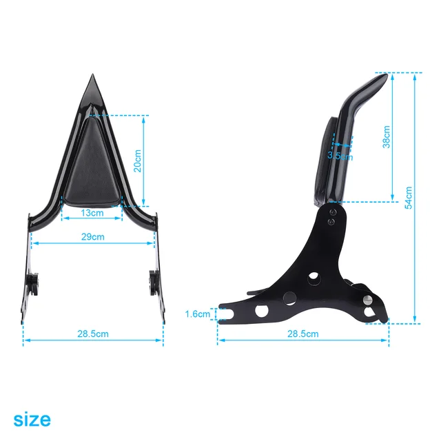 Detachable Motorcycle Passenger Backrest Sissy Bar For Harley Davidson ...