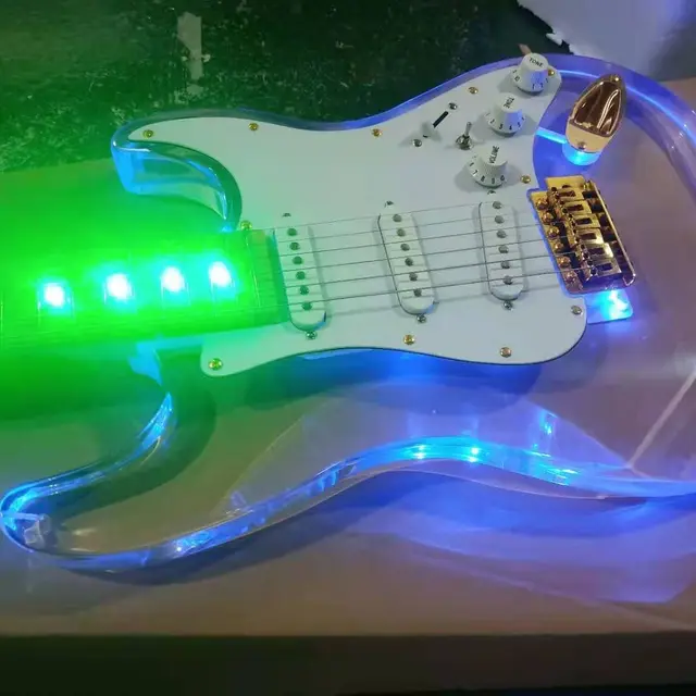 Lights Guitar New Headless Bass！Northen Lights Colorway