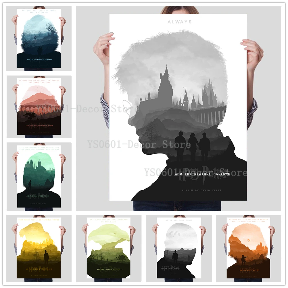 P-ster-de-pel-cula-de-Harry-Potter-abstracto-mapa-m-gico-pintura-en ...