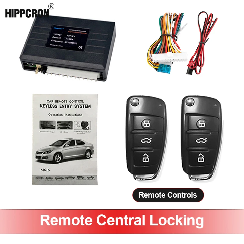 12V-Universal-Car-Auto-Remote-Central-Kit-Door-Lock-Locking-Vehicle ...