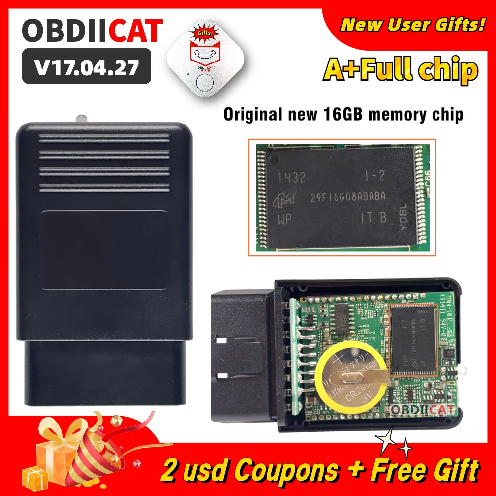 OBDIICAT MicroPod2 V17.04.27 Micro Pod2 With Software For Chry sler Je ...