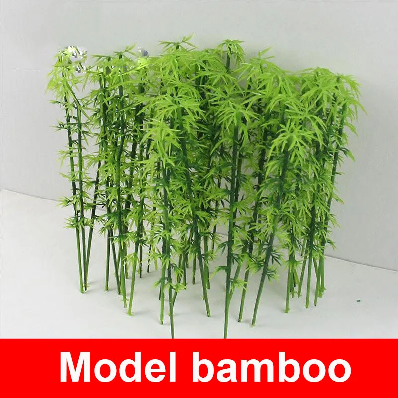 10Pcs-Miniature-Bamboo-Tree-Plastic-Model-Kit-Micro-Landscape-Diorama ...