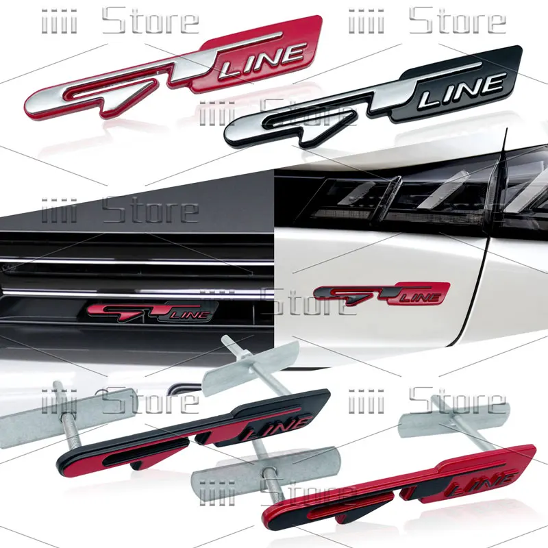 GT-Line-Emblem-Metal-Car-Styling-Front-Grille-Badge-Sticker-For-Peugeot ...