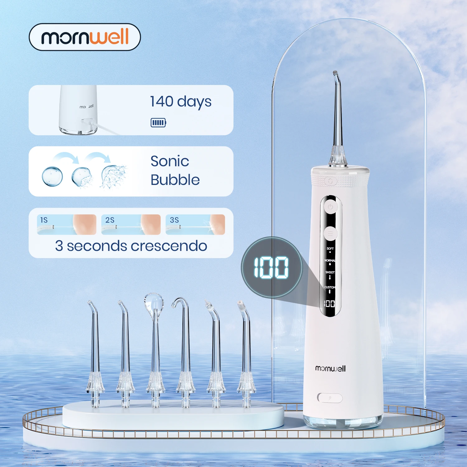 Mornwell 5032 Oral Irrigator Dental Teeth Whitening Home Appliance ...