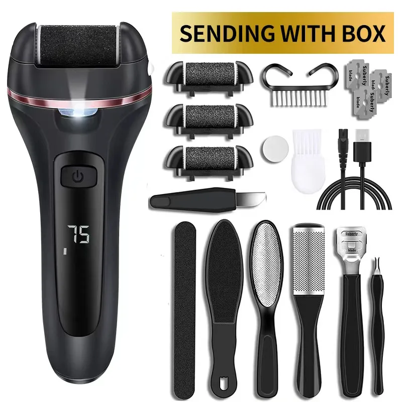 Electric-Foot-File-for-Heels-Dead-Hard-Skin-Grinding-Pedicure-Tools-Kit ...