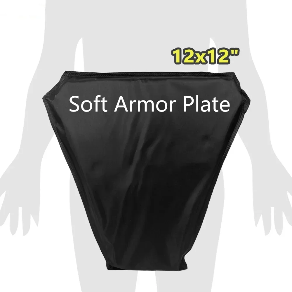 2PCS ISO Lightweight NIJ IIIA Butt/Abdomen Plate 3A Soft Armor Panel ...