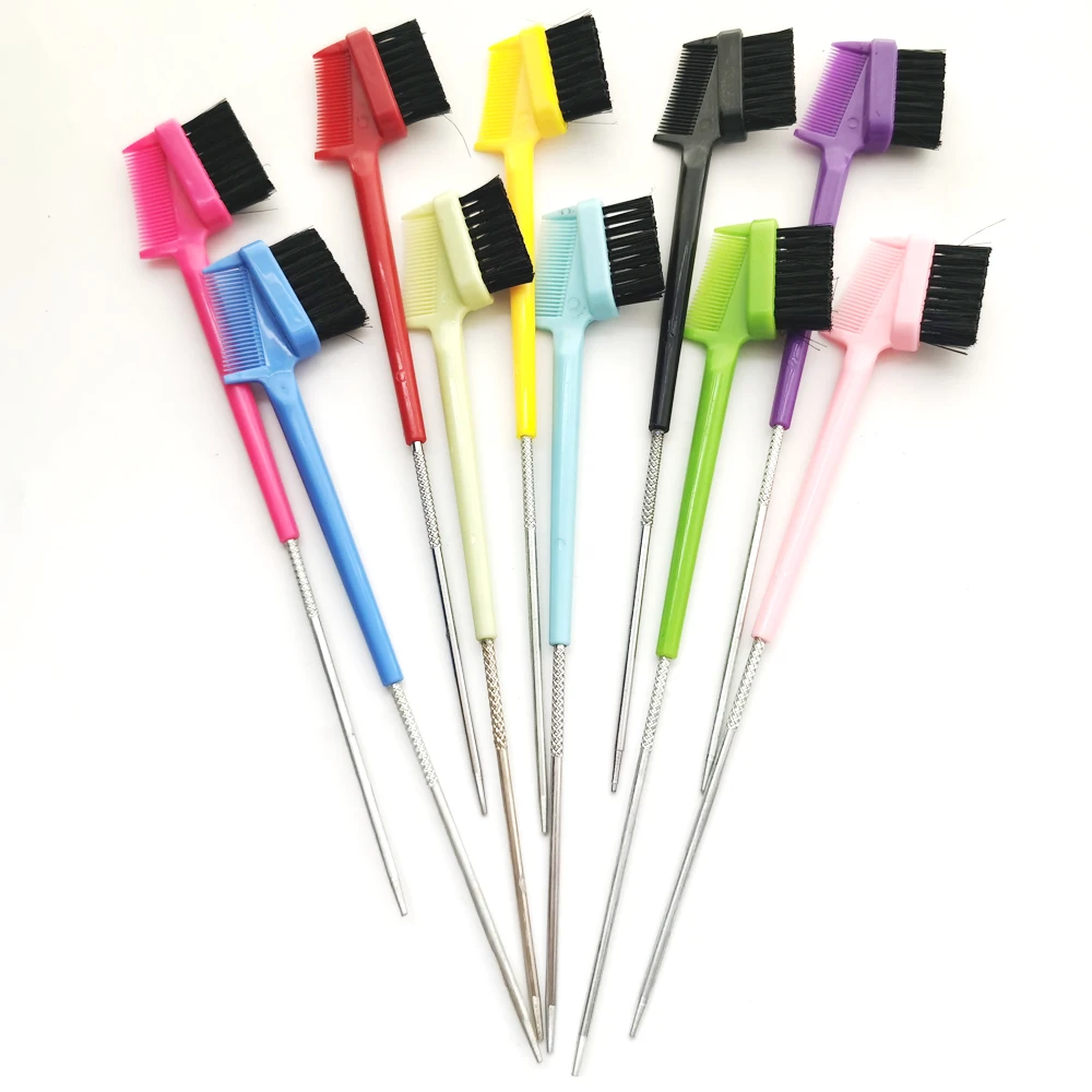 10PCS-Wholesale-Edge-Control-Brush-Head-Eyebrow-Brush-For-Hair-Salon ...