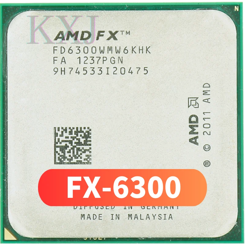 Amd fx-series fx6300 fx 6300 3.5 ghz processador cpu de seis núcleos fd6300wmw6khk soquete am3