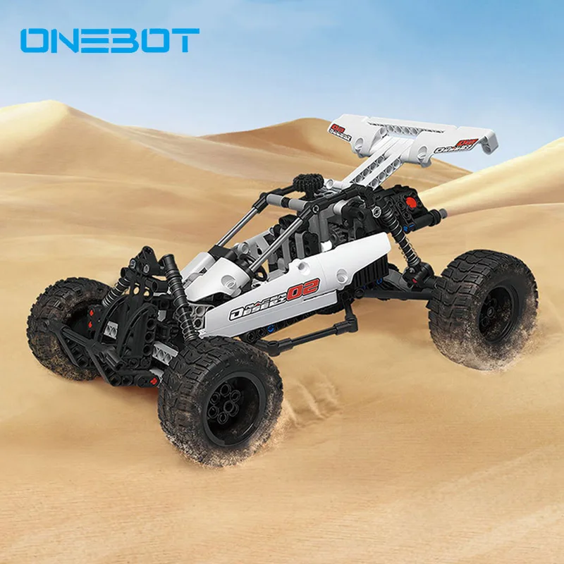 ONEBOT Building Blocks Desert Racing Car Assembled Model 400+ Pieces ...