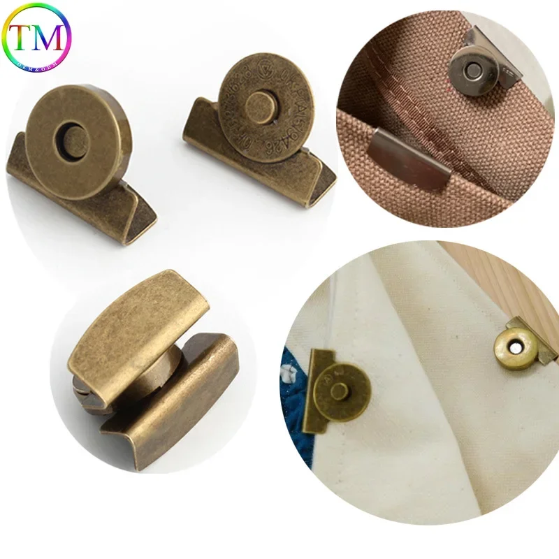 Top-Quality-Round-Bronze-Magnetic-Snap-Fasteners-Clasps-Adsorption ...