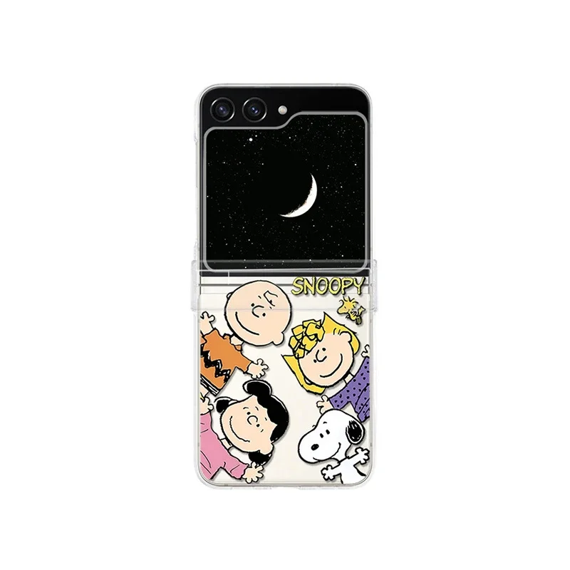 Bonita funda de teléfono transparente con dibujos animados de Snoopy y ...