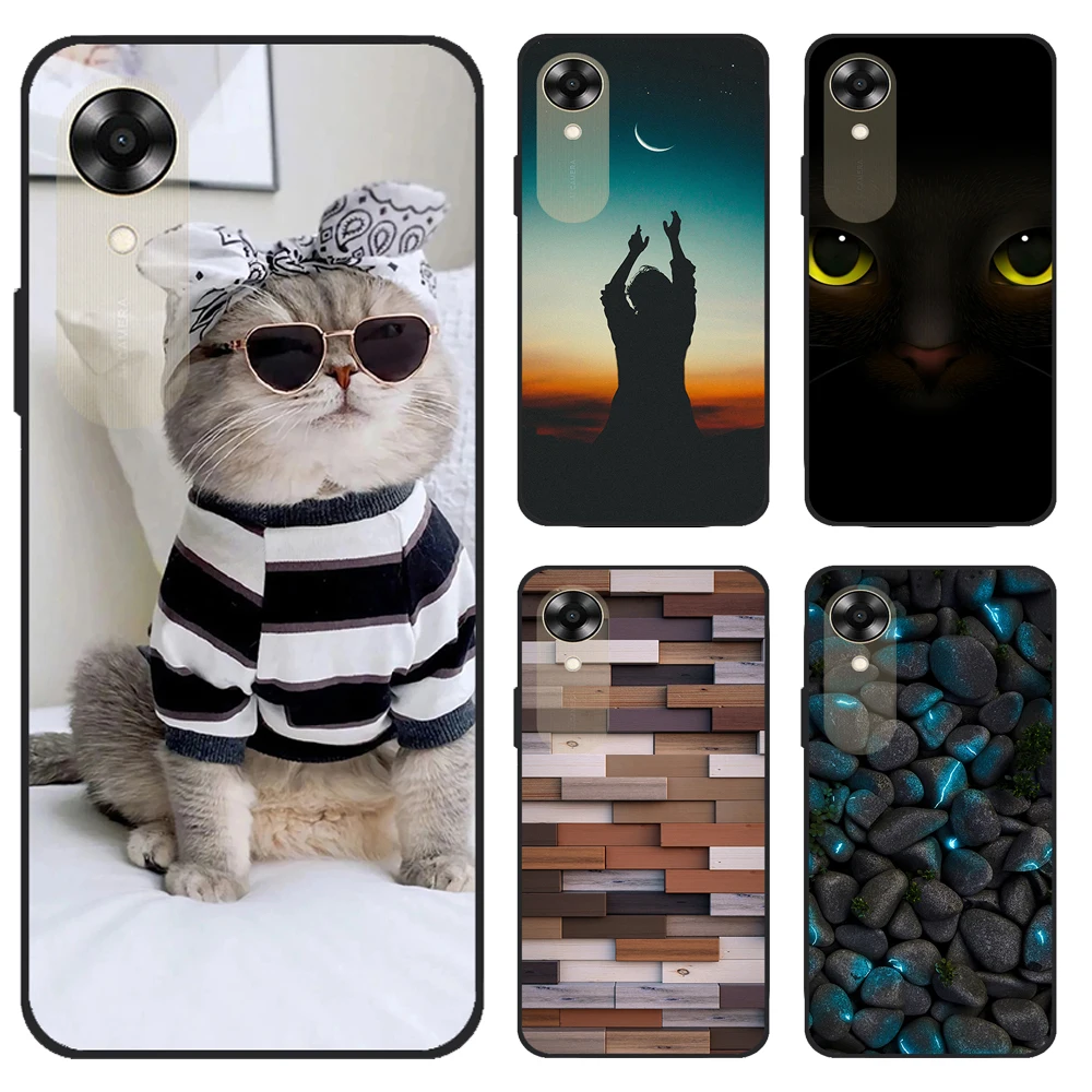 For-Oppo-A17k-Case-6-56-Soft-Silicone-TPU-Cute-Cats-Phone-Cases-for ...