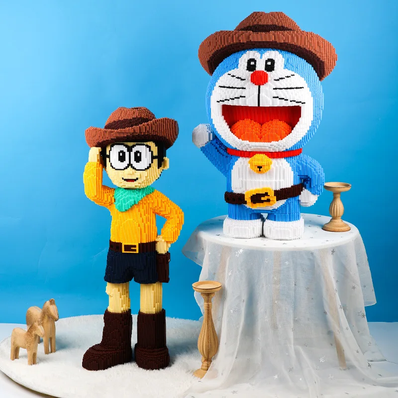 82cm-Big-Cowboy-Doraemon-Building-Block-Cartoon-96cm-Nobita-Model ...