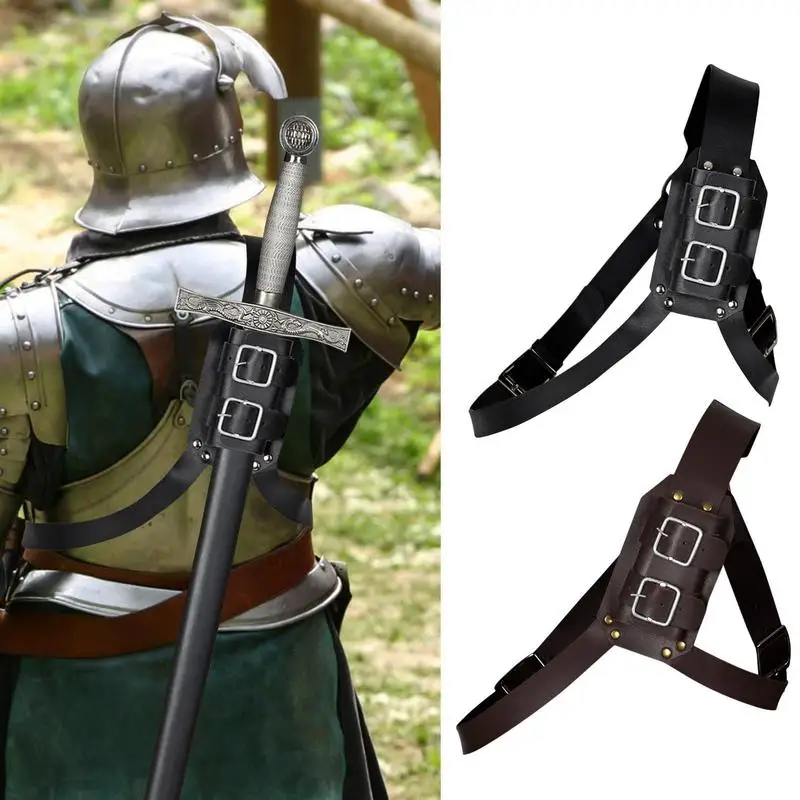 Adjustable-Medieval-Shoulder-Strap-Sword-Holder-Sheath-Scabbard ...