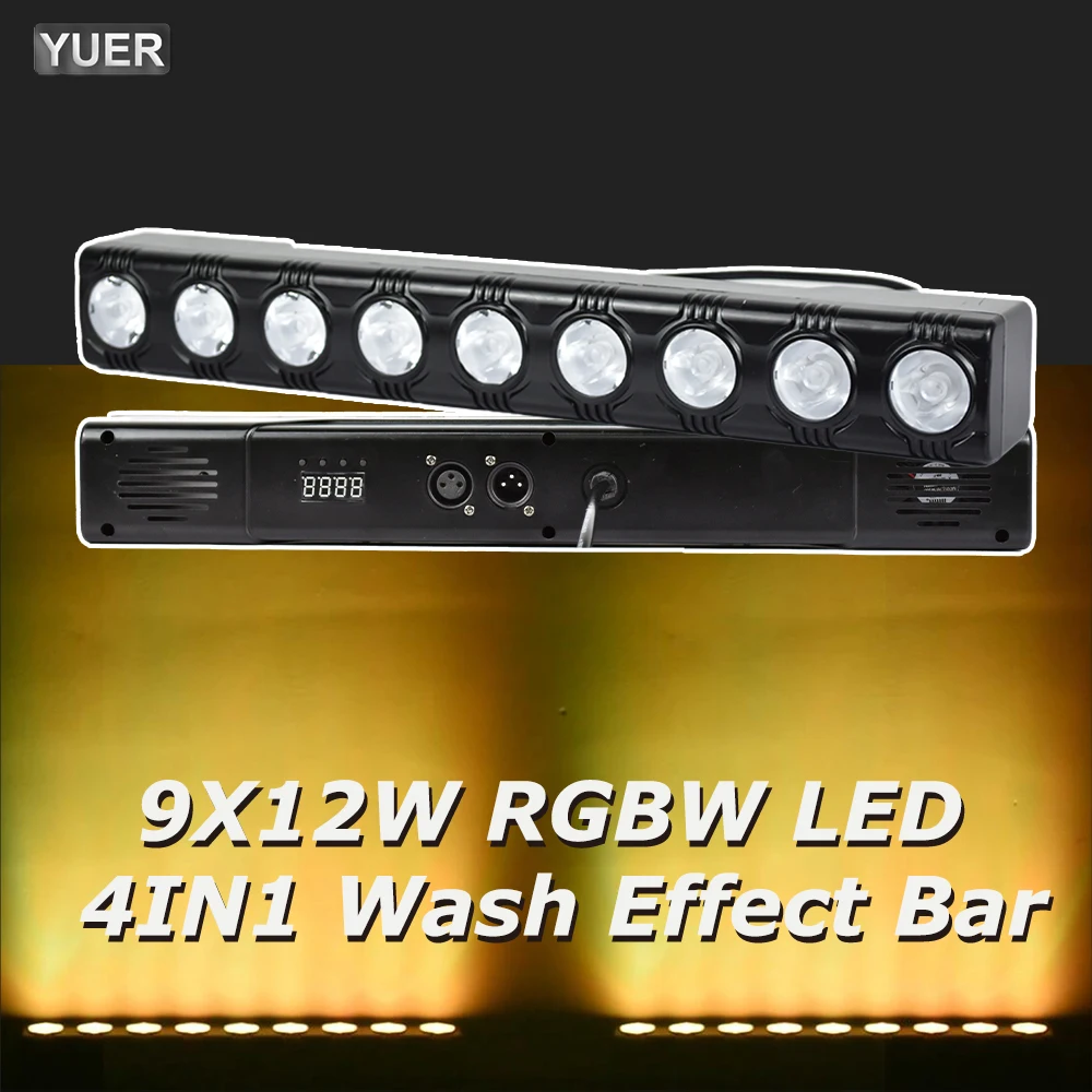 YUER-Remote-LED-Bar-Light-Disco-Light-RGBW-4in-1-Par-DMX512-LED-Wash ...