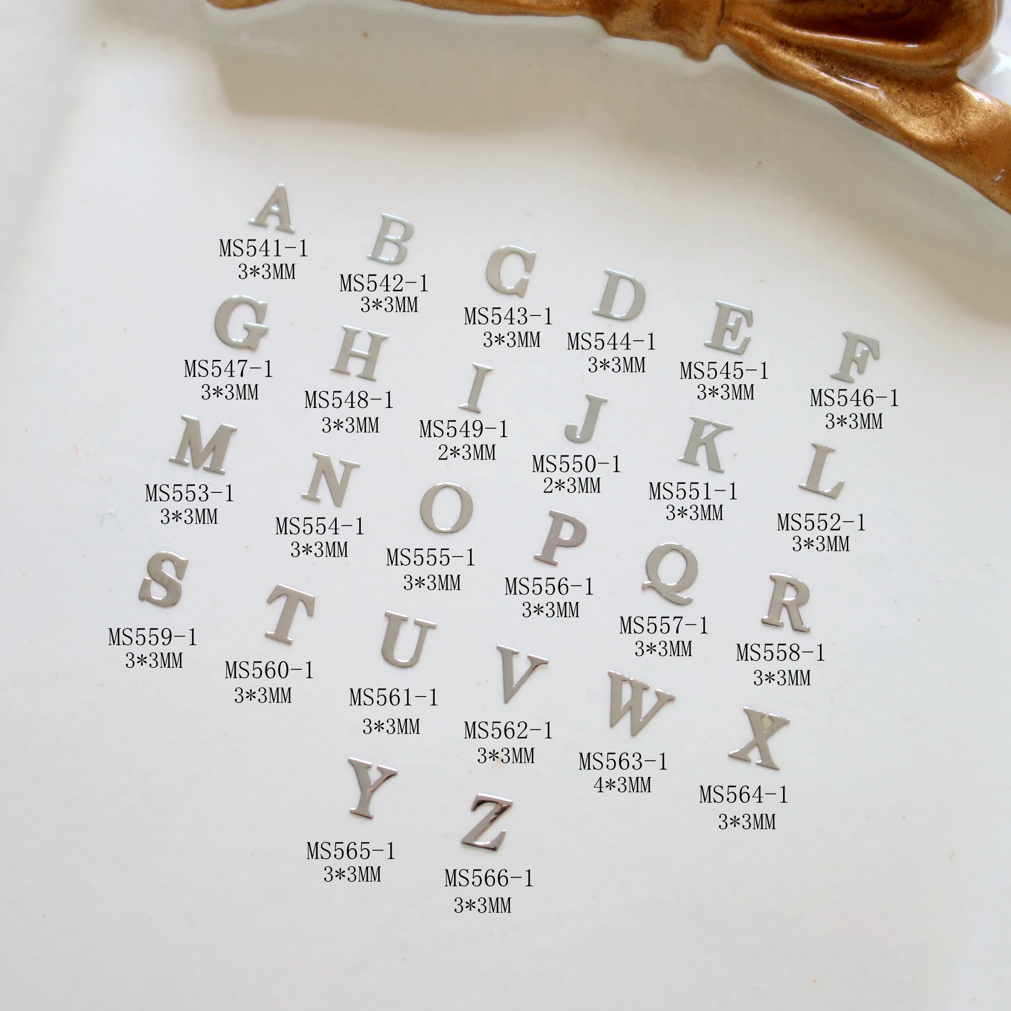 Approx-100pcs-bag-Silver-Metal-Alphabet-Letters-Design-non-adhesive ...