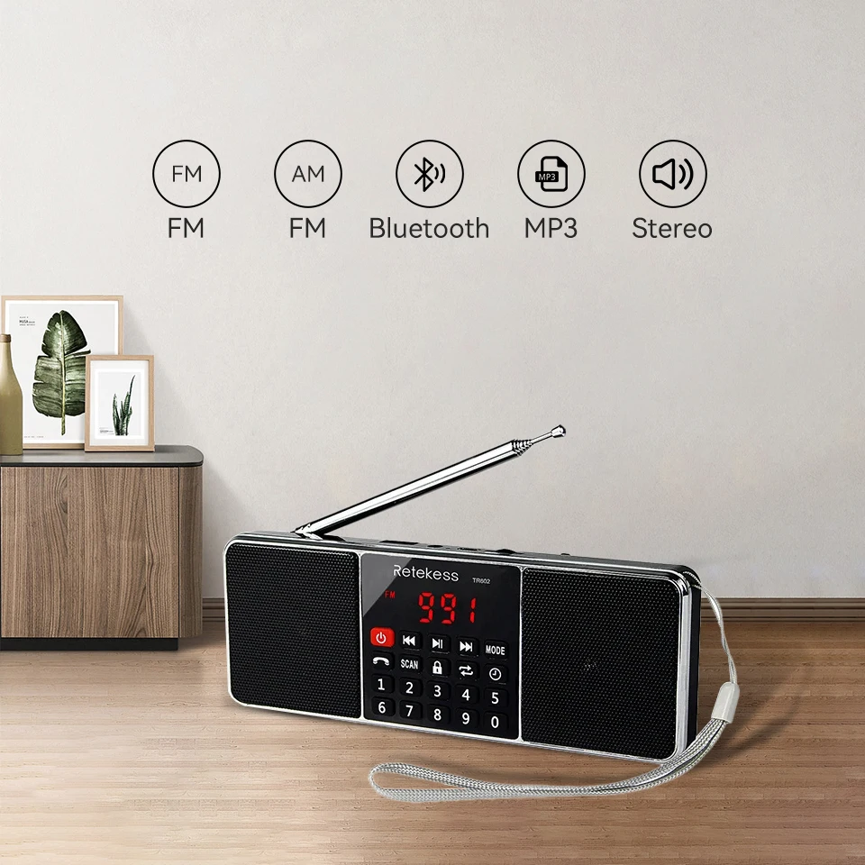 Radios-portatil-am-fm-recargable-usb-radio-fm-altavoz-bluetooth ...