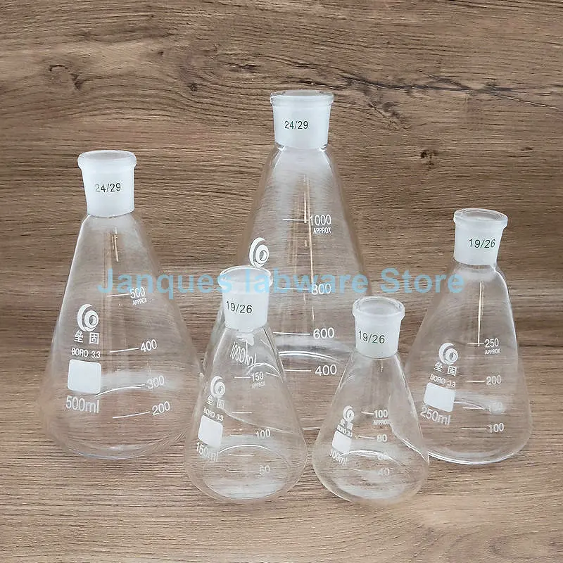 1pcs 25ml to 2000m High Borosilicate Glass Triangular Flask with ...