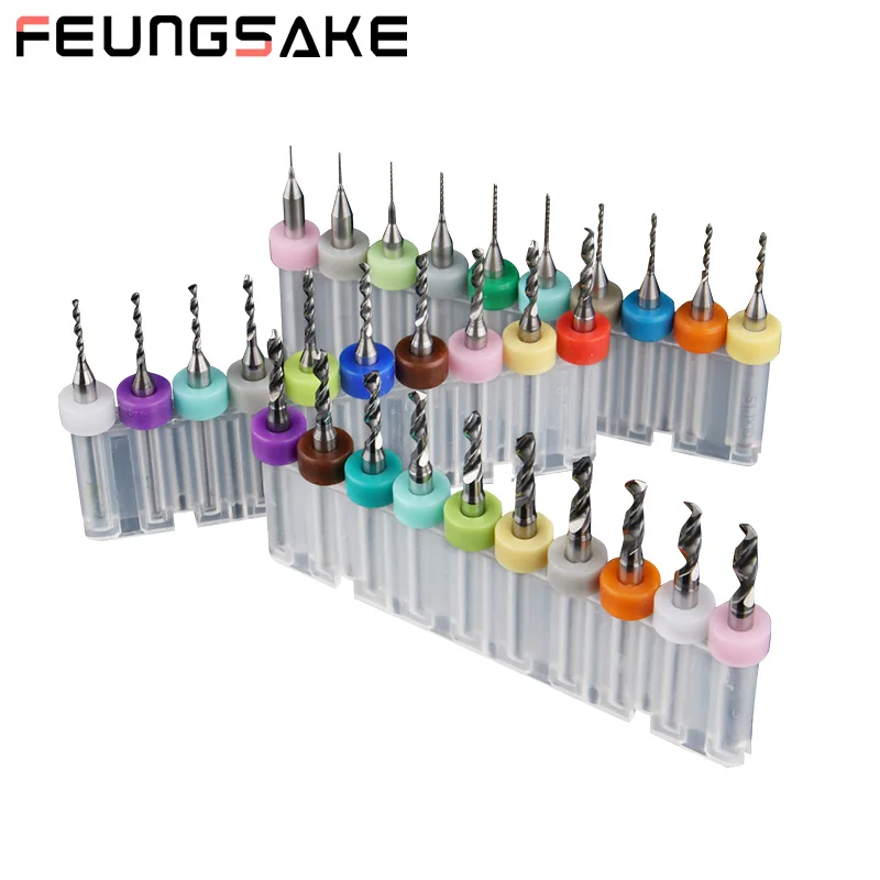 Mini-broca-PCB-de-10-piezas-cortador-de-fresado-CNC-de-acero-de ...