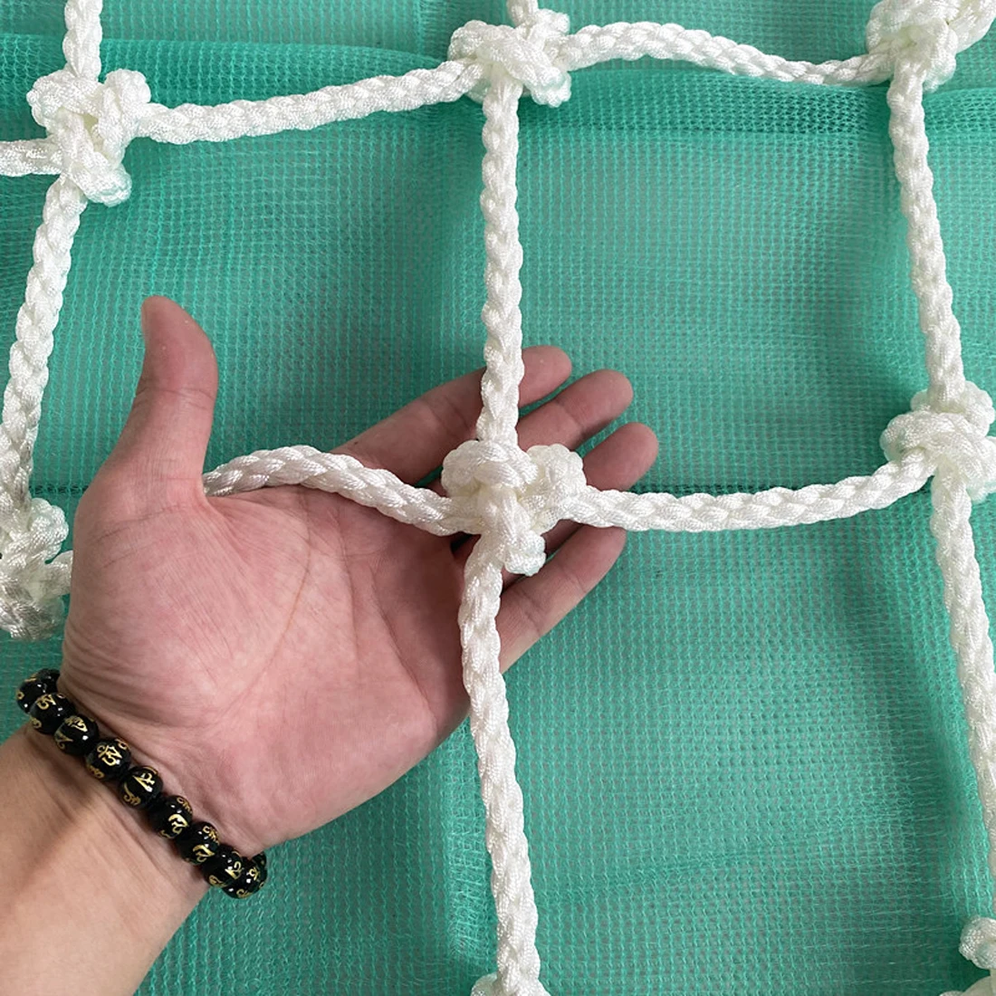 White-Heavy-Duty-Children-Climbing-Net-Playground-Net-Treehouse ...