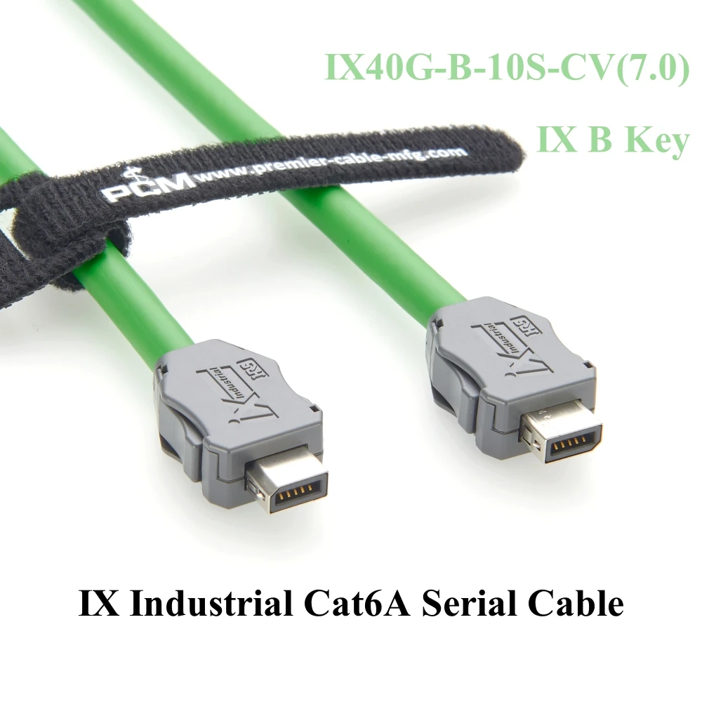 IX Industrial Cat6A Serial Cable IX40G-B-10S-CV(7.0) IX B Key to IX B ...