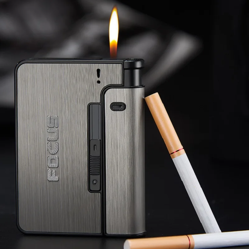 Portable-Automatic-Cigarette-Case-Metal-Cigarette-Boxes-10PCS-Cigarette ...
