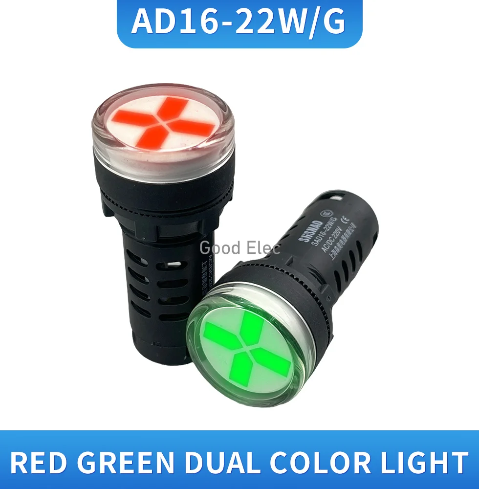 22mm-mounting-hole-isolating-switch-position-round-indicator-lights-double-color-signal-lamp ...