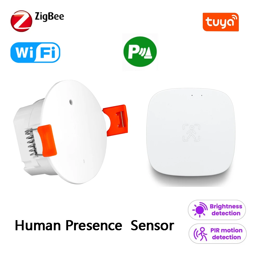Tuya ZigBee Wifi MmWave Human Presence Sensor with Luminance Distance ...