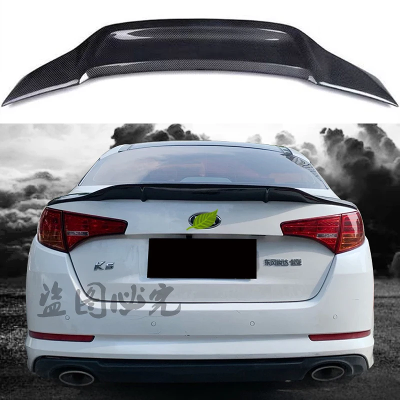 Carbon Fiber Unpainted Color Rear Trunk Boot Wing Rear Lip Spoiler For ...