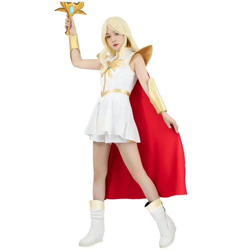 NewWENAM Princess Shera Dress With Red Cloak Princesses of Power She-Ra ...