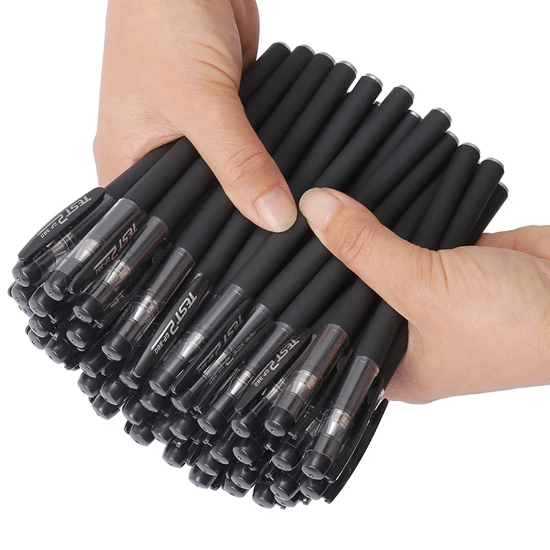 10pcs Bullet Head Full Needle Black Neutral Pen Net Red Live Neutral ...