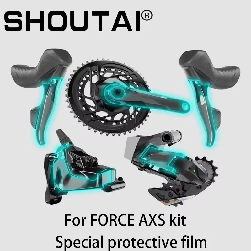 For SRAM FORCE AXS Kit Protective Film Road Bike MTB Full Set Of Crank ...