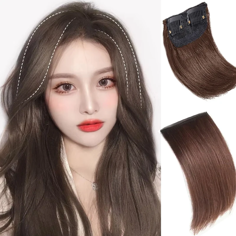 4Inch Synthetic Clip In Hairpiece Hairpin One Piece Seamless Artificial ...
