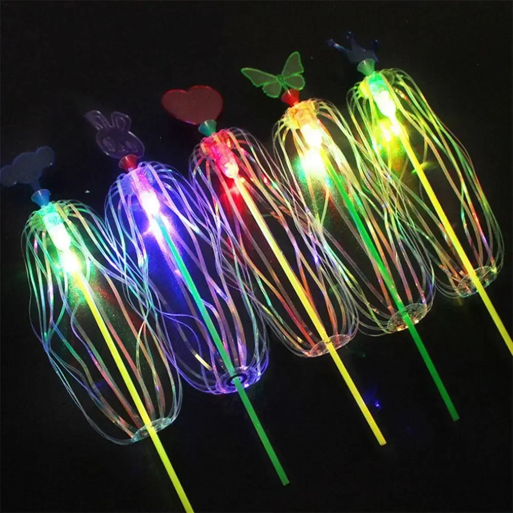 1Pcs-Rainbow-Magic-Stick-Wand-LED-Bubble-Flower-Colorful-Shining-Light ...