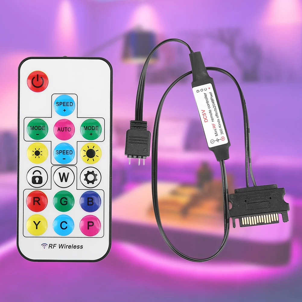 5V RF Wireless Remote Control Battery Powered 2.4G RF Remote Controller ...