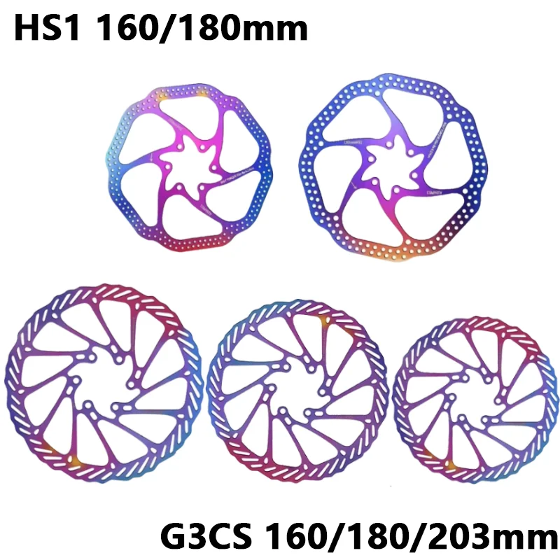 6-bolt Bike Brake Rotor 160/180mm HS1 Bicycle Disc Brake 160/180/203mm ...