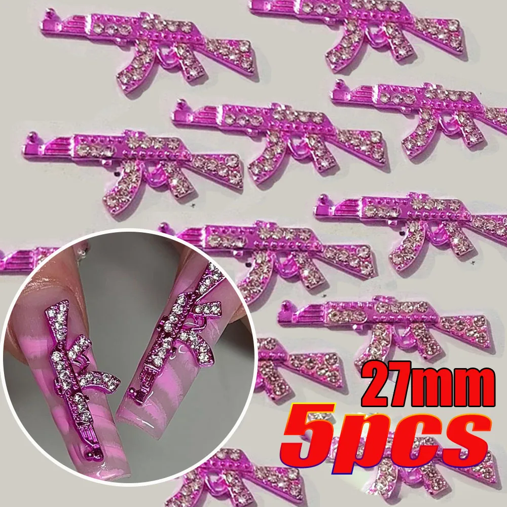 Pink Handgun With Rhinestones