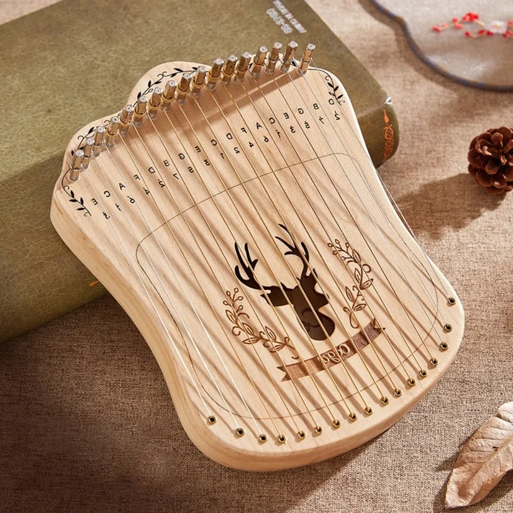 Mini-harpe-lyre-portable-17-cordes-instrument-de-musique-professionnel ...