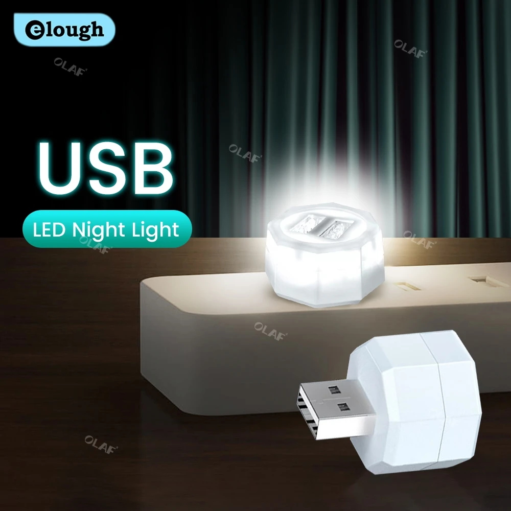 Elough USB Plug Lamp Phone Computer Mobile Power Charging USB Small ...