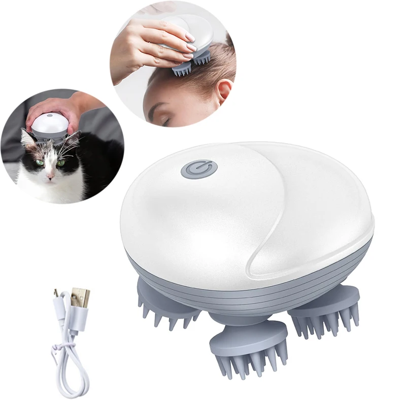 Electric-Dog-Cat-Scalp-Head-Massager-Massage-Tools-Deep-Tissue-Kneading ...