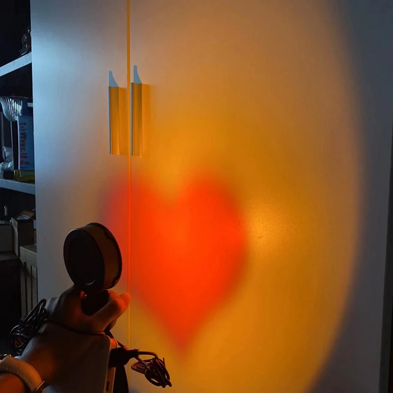 Heart Projection Light Wall | Projector Lighting Heart | Bedroom Heart ...