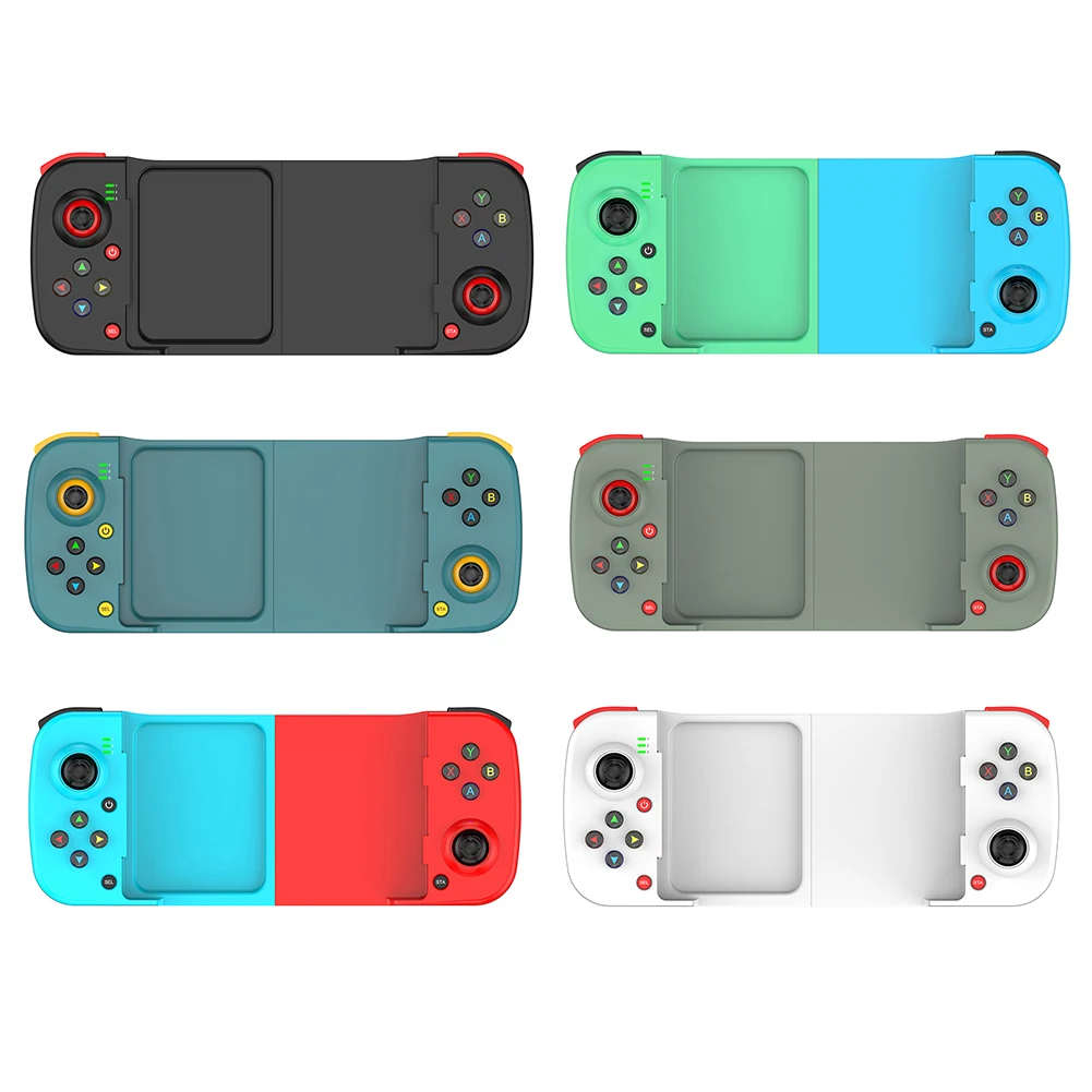 D3 tipo-c telescópico telefone móvel gamepad bluetooth-compatível com 5.0 sem fio controlador de ...